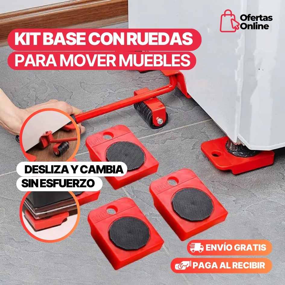Kit Base con ruedas para mover muebles – Ofertas Online